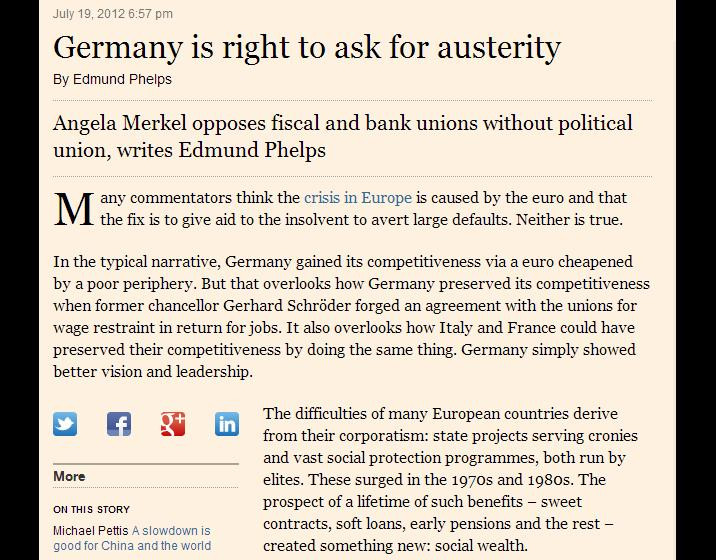 Edmund Phelps's Latest Financial Times Op-Ed | The Center on Capitalism ...